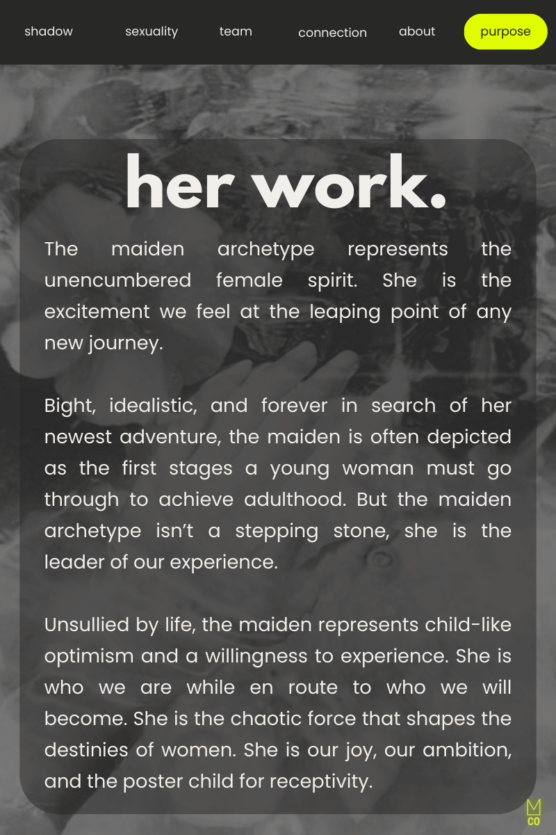 Archetypal Feminine: The Maiden – Monrk Co.