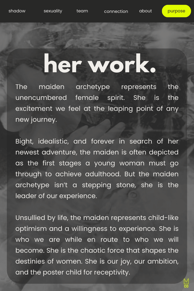 Archetypal Feminine: The Maiden – Monrk Co.