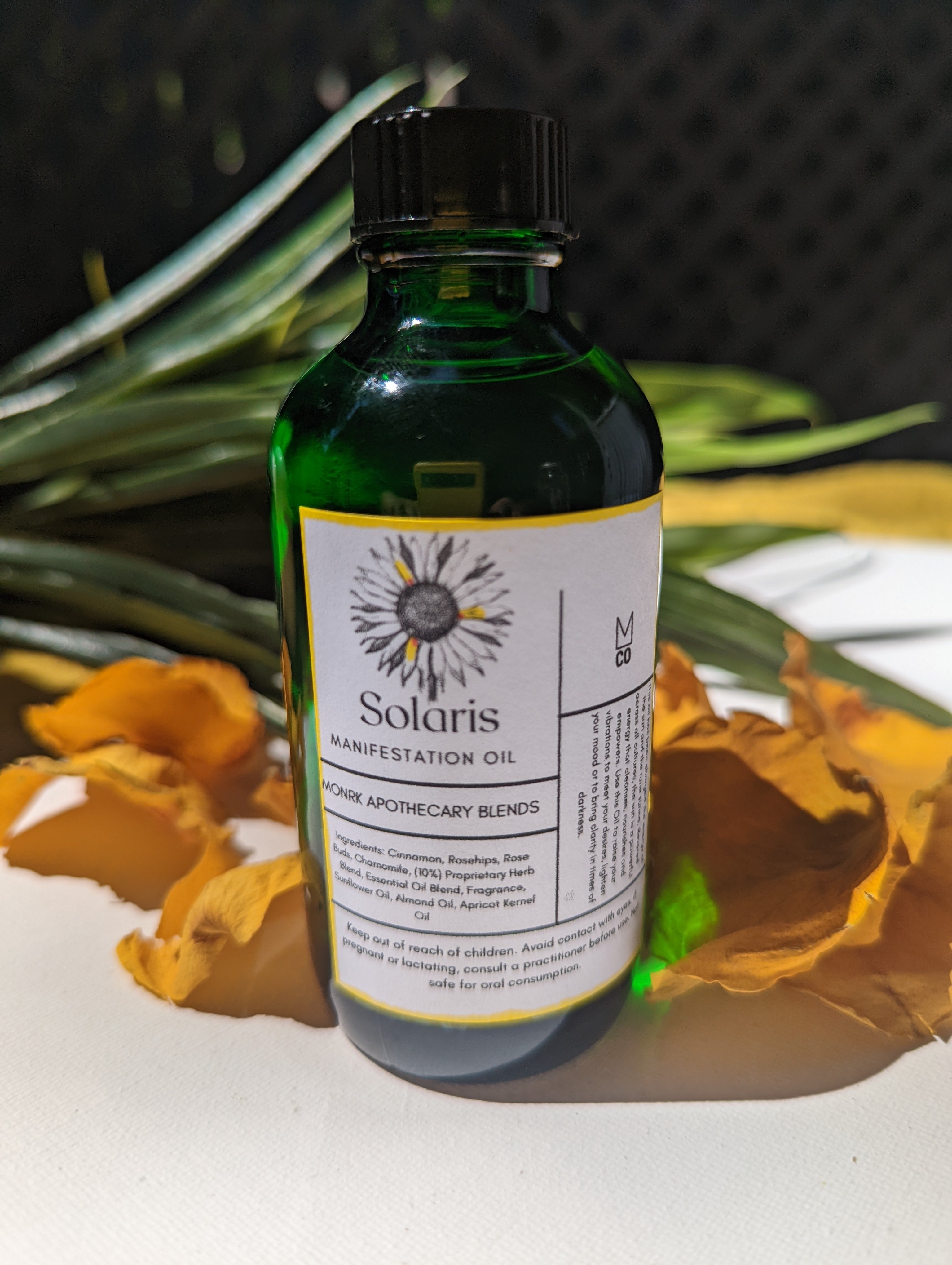 Solaris: Manifestation Oil – Monrk Co. | Metaphysical Wellness Shop